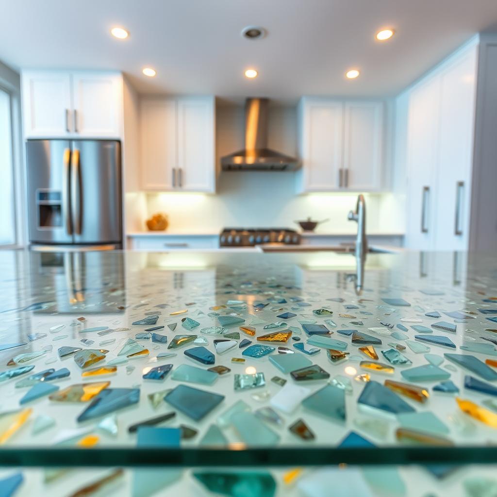 Recycled Glass Countertops